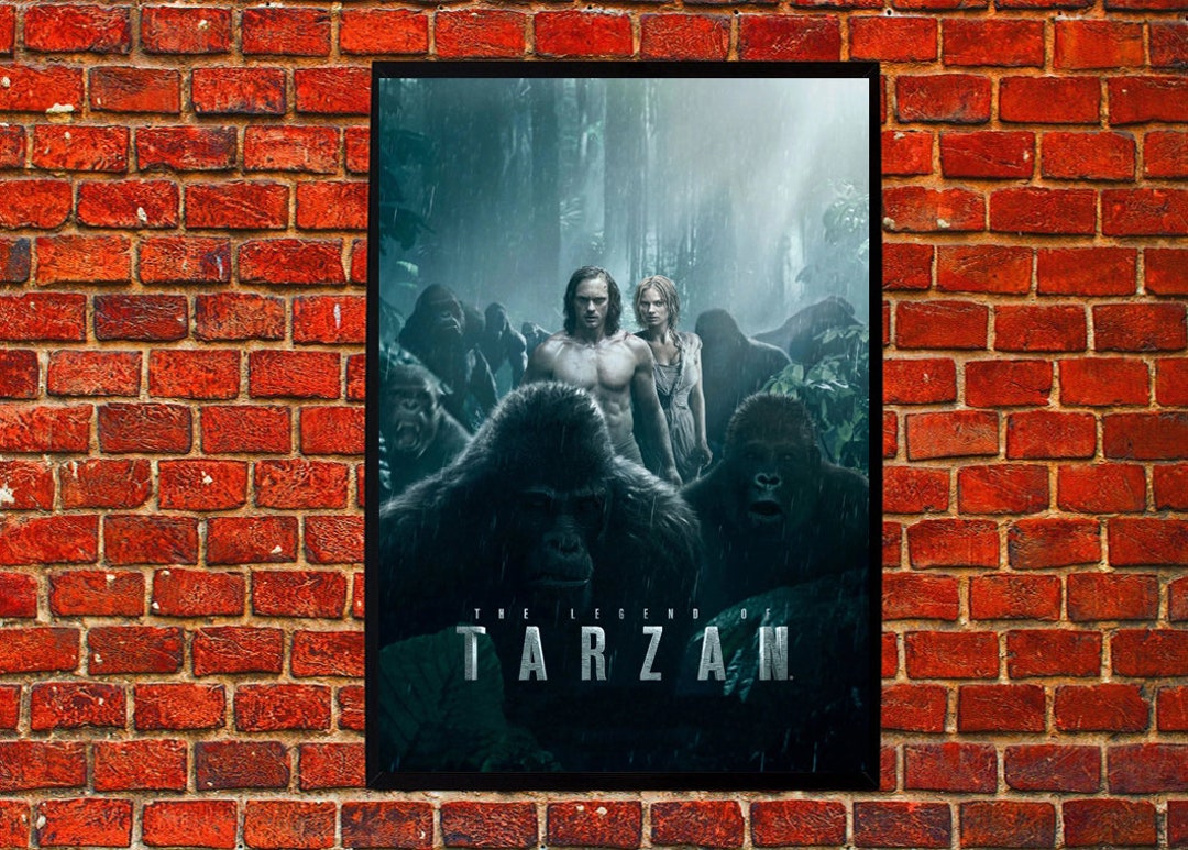 The Legend of Tarzan 2016 Movie Cover Poster Canvas Matte Silk A1 A2 A3 ...