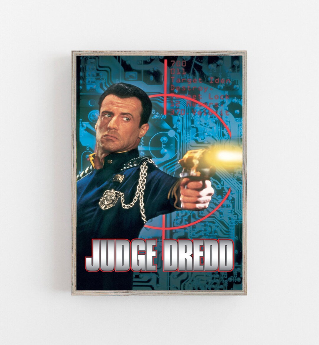Judge Dredd 1995 Cult Action Movie Canvas Matte Silk A1 A2 A3 A4 A5 A6 11х17 18Х24 24Х36 Inches ...