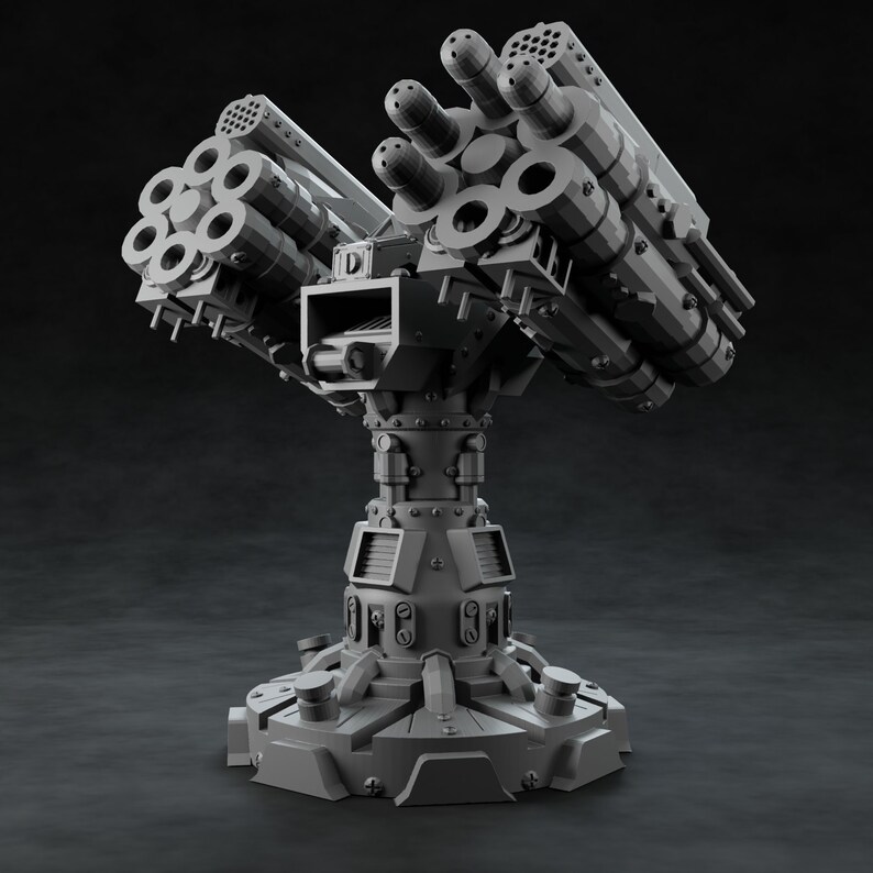 Rocket Launcher Space Orks Mini. 32mm, 75mm Custom, Unpainted Resin ...