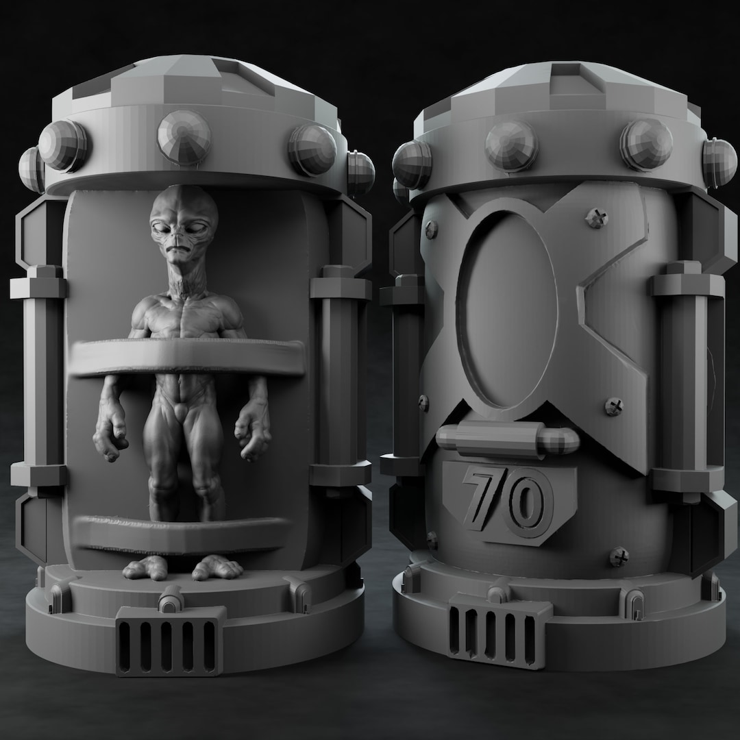 Alien Capsule Terrain Space Orks Mini. 32mm, 75mm Custom Scale ...