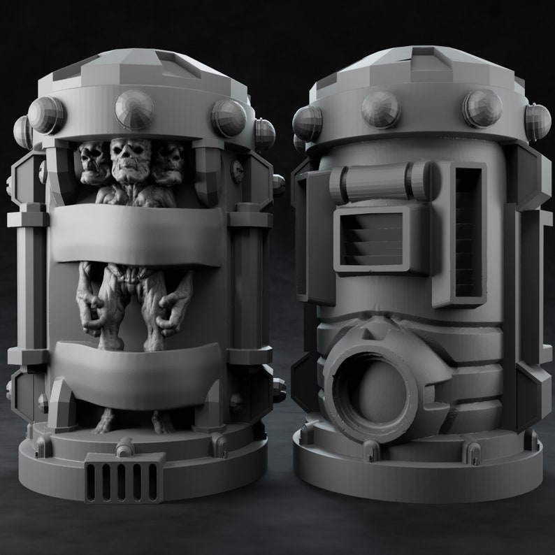 Alien Capsule Terrain Space Orks Mini. 32mm, 75mm Custom Scale ...