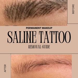 PMU Saline Tattoo Removal Guide - Etsy
