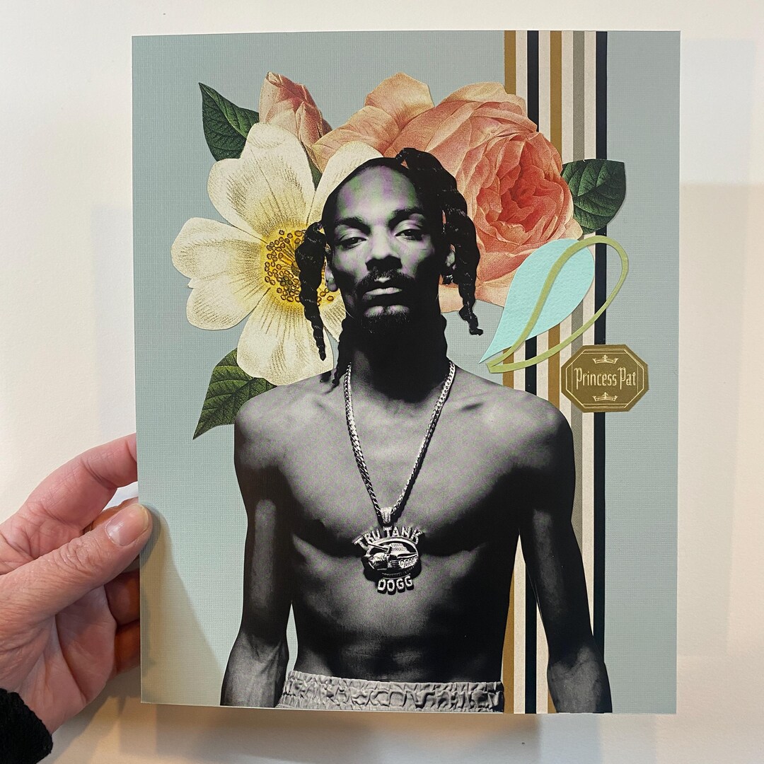 Snoop Dog Collage on Paper-original Collage Art-father's/mother's Day ...