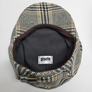 Flat Cap Handmade With Vintage Wool Plaid, Upcycled - Etsy