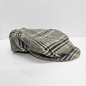 Flat Cap Handmade With Vintage Wool Plaid, Upcycled - Etsy