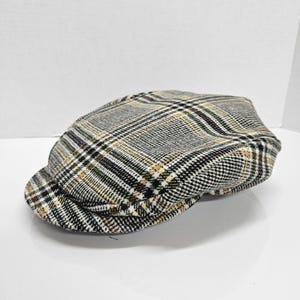 Flat Cap Handmade With Vintage Wool Plaid, Upcycled - Etsy