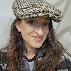 Flat Cap Handmade With Vintage Wool Plaid, Upcycled - Etsy