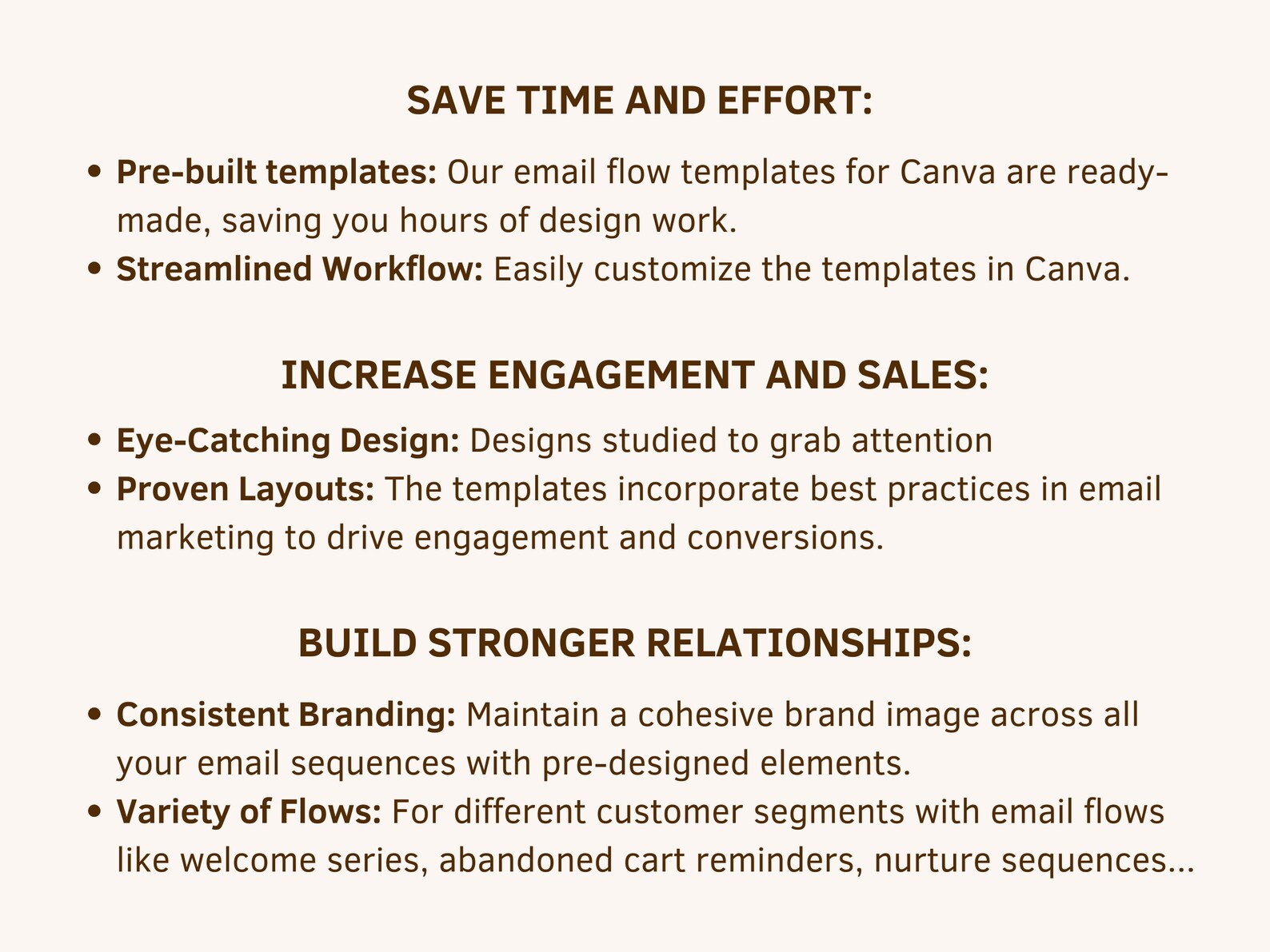 Klaviyo Email Flow Templates With PLR, PLR Email Marketing Templates ...