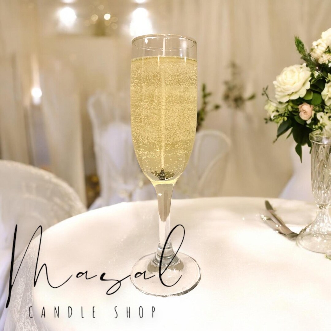 Champagne Candle | Anniversary Present | Unique Birthday Gift ...