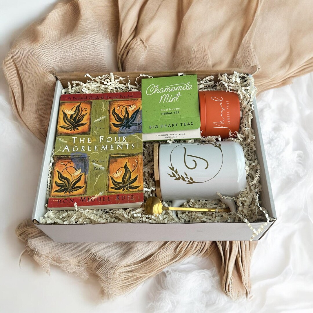 Mindfulness Gift Box | the Four Agreements by Don M. Ruiz, Monogram Mug ...