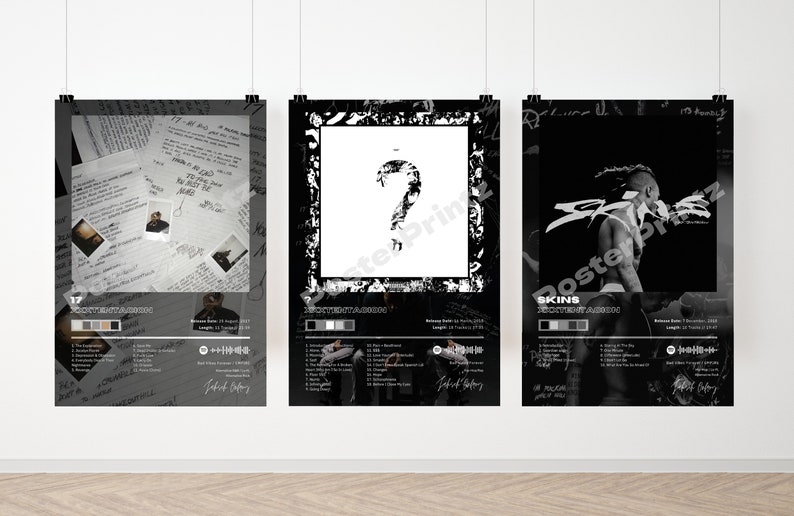 Xxxtentacion Album Posters 3 Pack Set Digital Album Art Poster Download ...