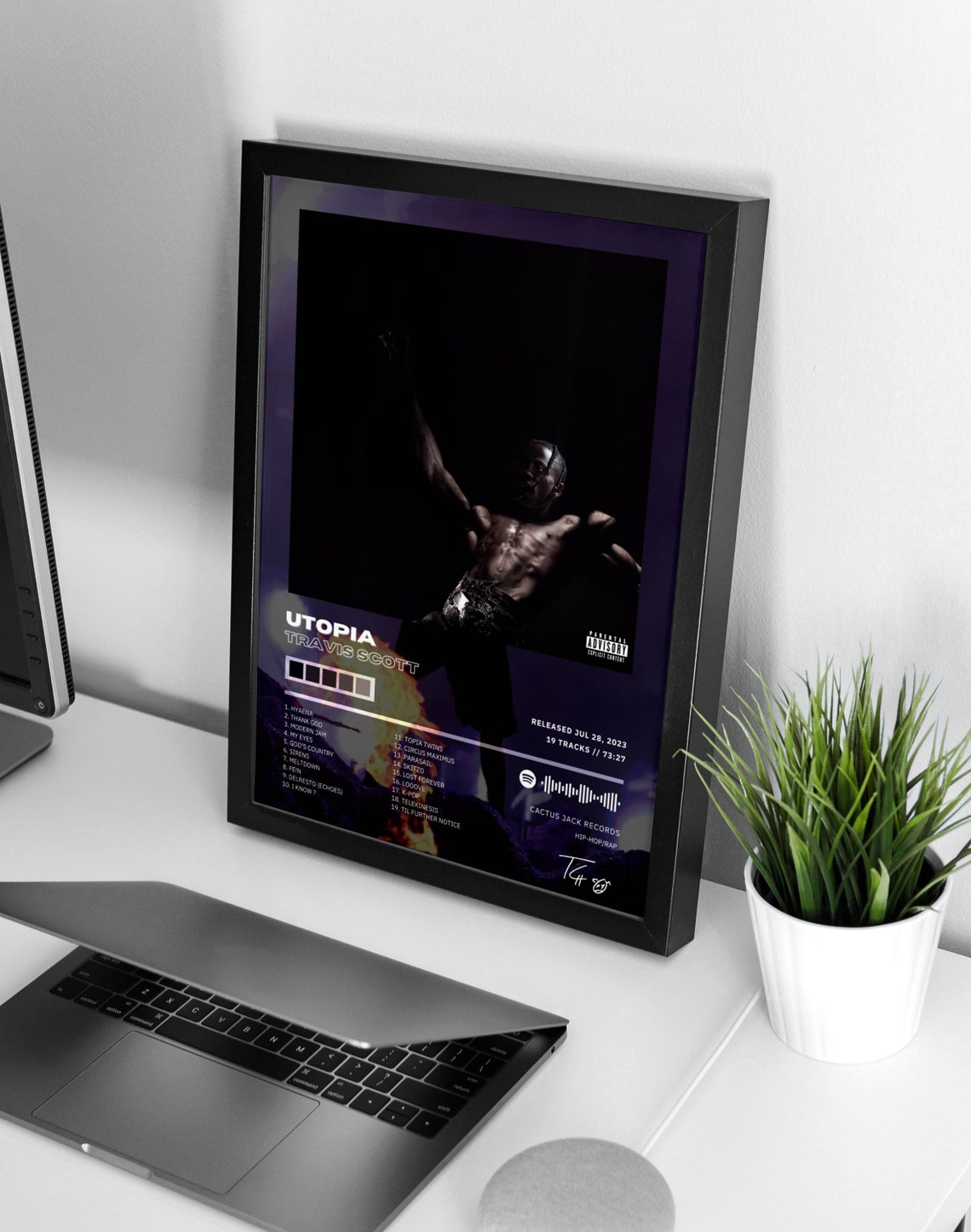 Travis Scott UTOPIA Cactus Jack FEN Digital Album Art Poster Download ...