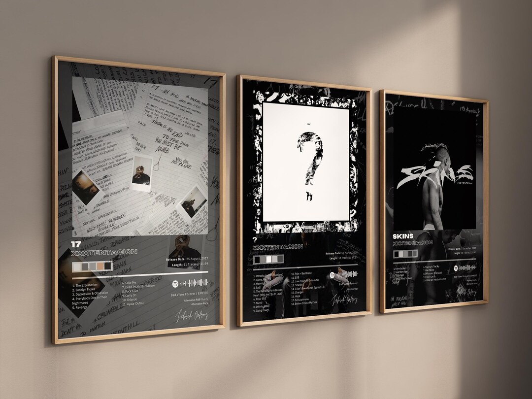 Xten Music Album Cover Posters Bundle 3 Pack Set Digital Album Art ...