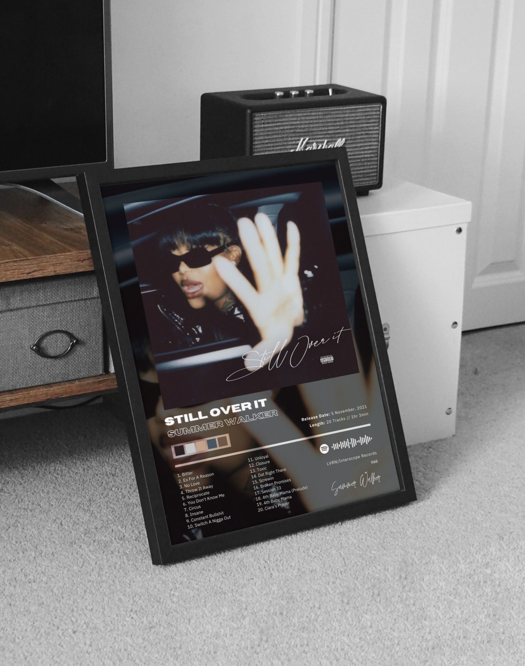 Summer Walker - Still Over It - Album Poster - Digital Album Art Poster ...