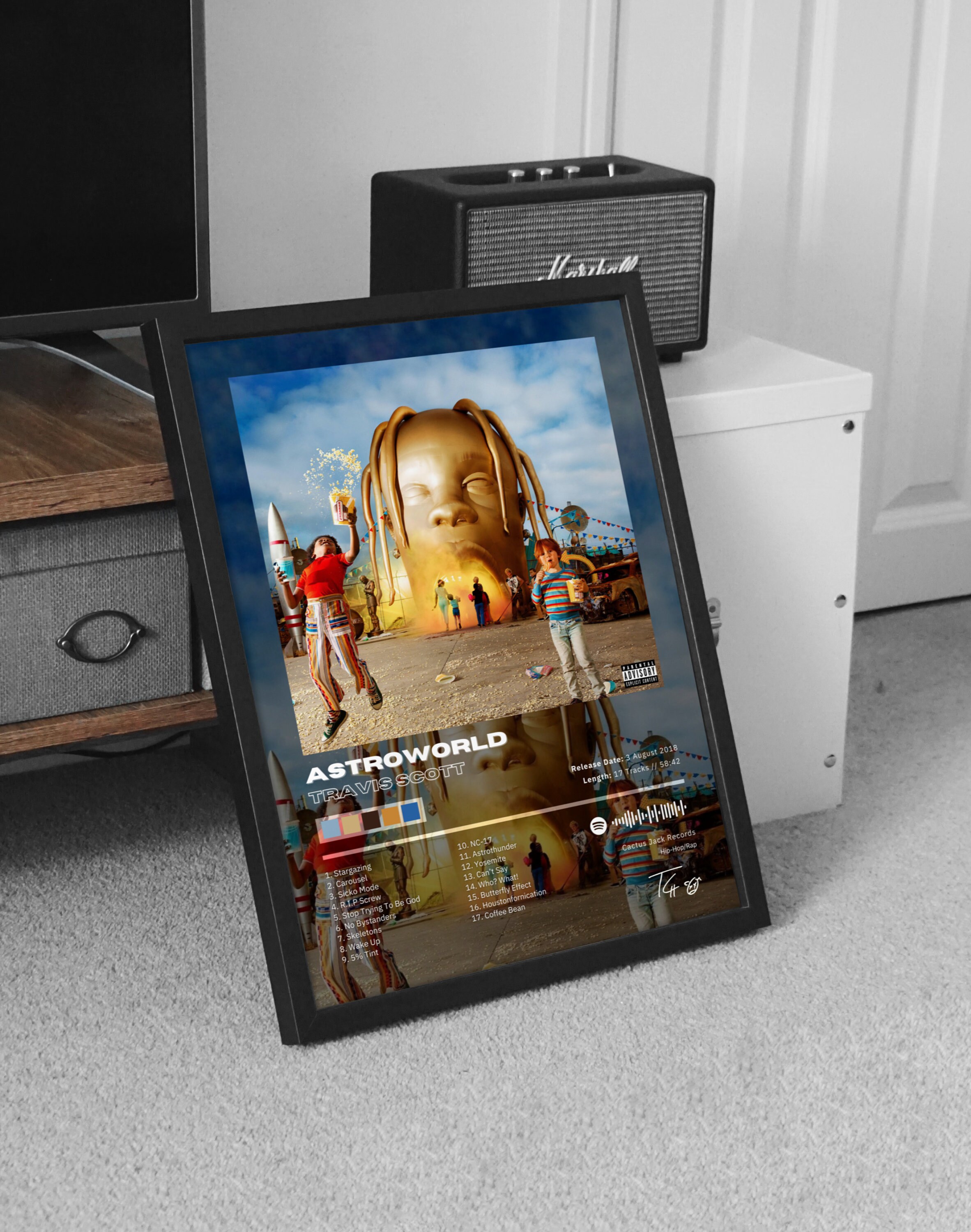 Travis Scott Triple Poster 3 Pack Digital Album Art Poster Download ...