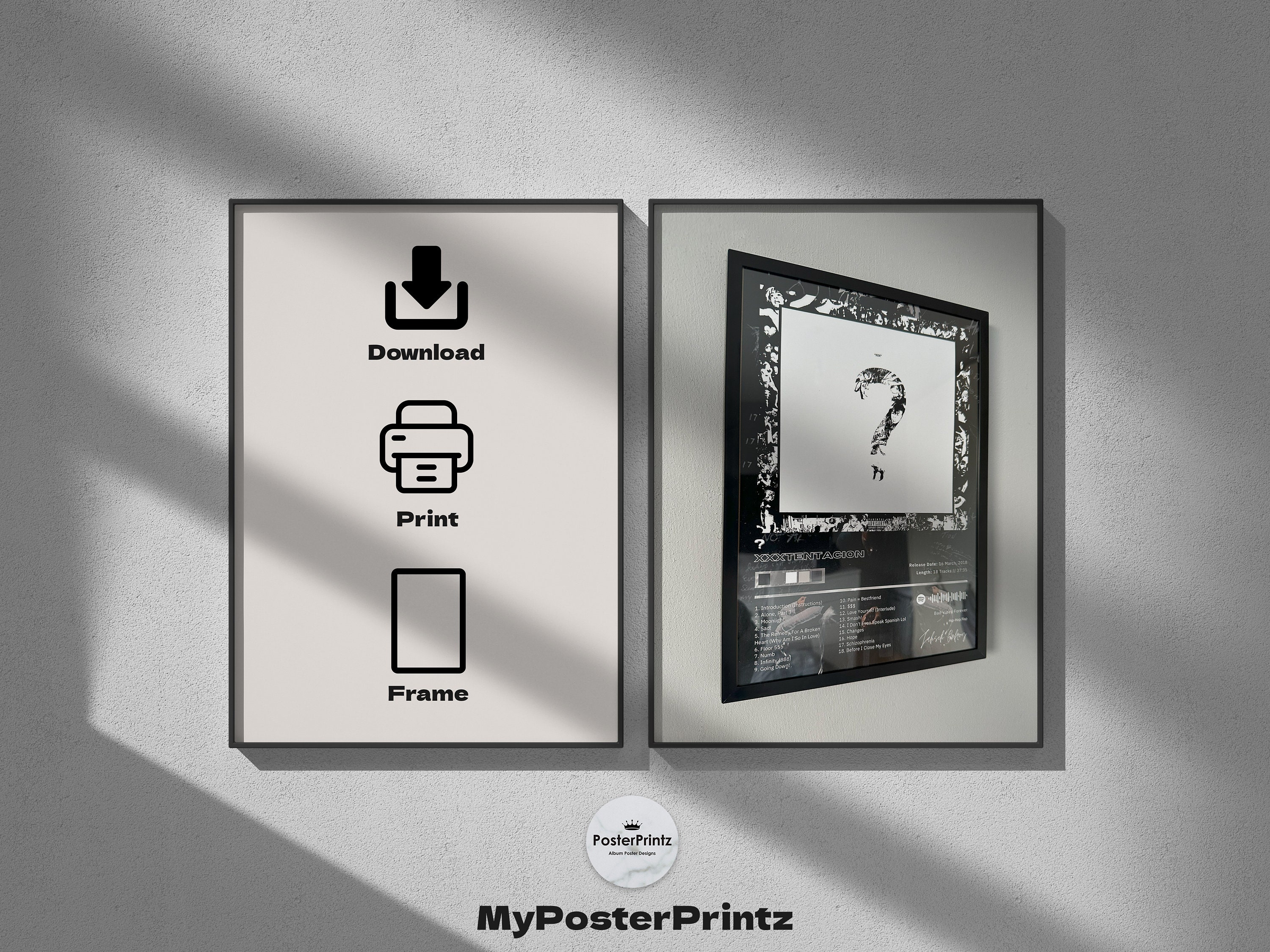 Xxxtentacion Album Posters 3 Pack Set Digital Album Art Poster Download ...