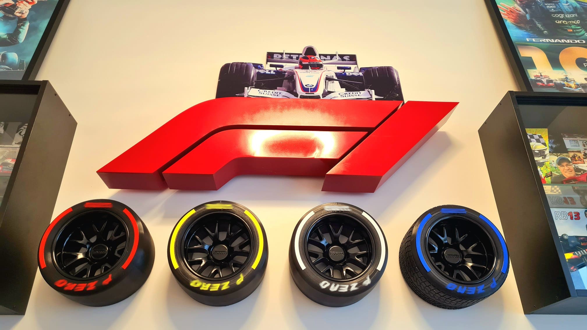 Tire Model F1 24 Cm 9.45 in Formula 1 on the Wall Decoration Gadget - Etsy