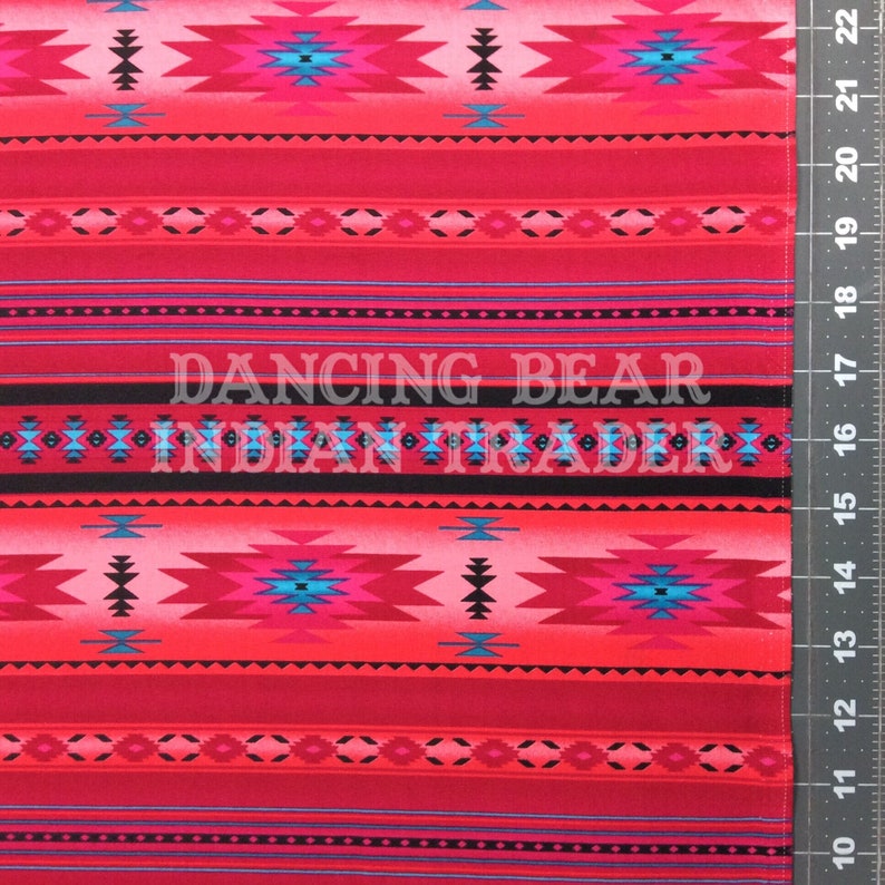 Elizabeth Studios Native Pattern Stripe Pink 1 Yard and 3 - Etsy