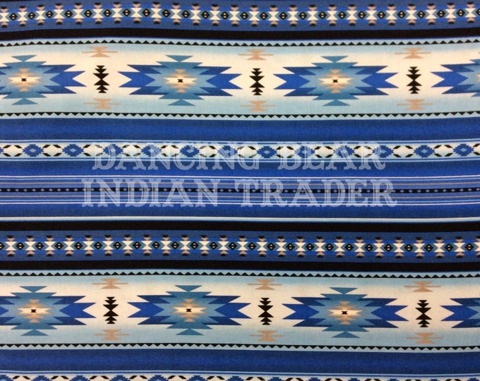 Elizabeth Studios Native Pattern Stripe Blue 1 Yd and 3 Inches - Etsy