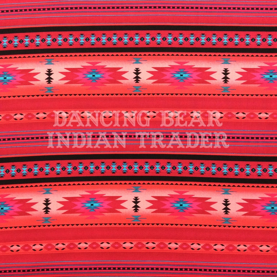 Elizabeth Studios Native Pattern Stripe Pink 1 Yard and 3 Inches - Etsy