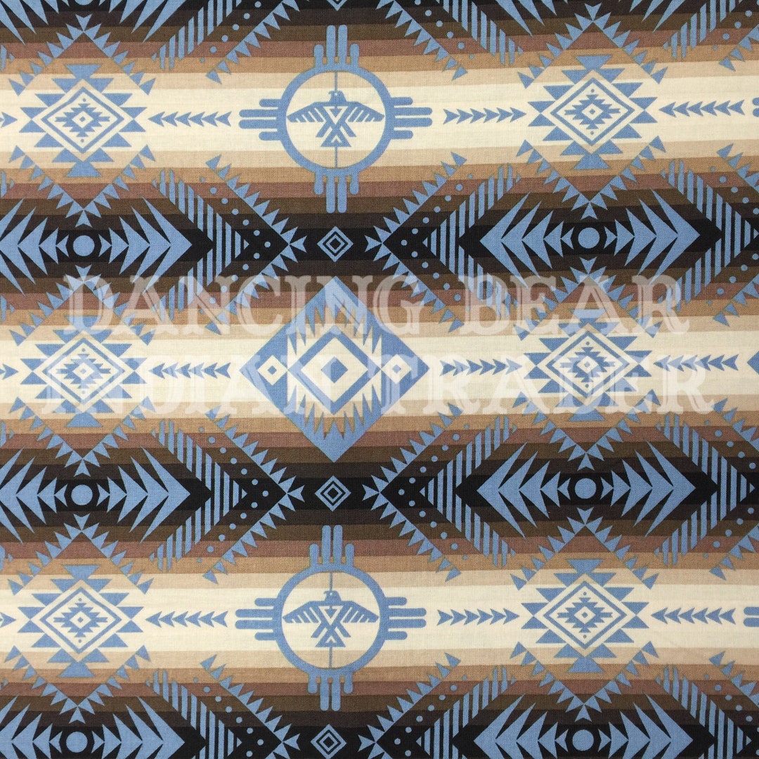 Native Pattern Thunderbird Diamond Earth 1 Yard 100% Cotton Woven ...