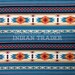Elizabeth Studios Native Pattern Stripe Turquoise 1 Yard and 3 Inches ...