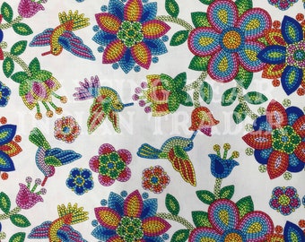 Elizabeth Studios Native Pattern Beaded Turtle Black, 1 Yard 100% ...