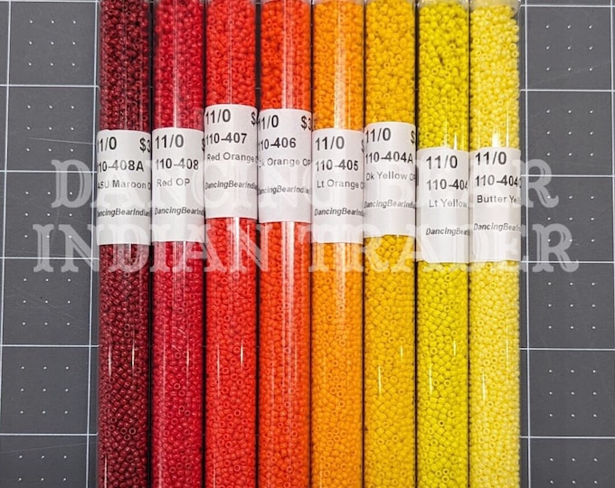 11/0 Greyscale Opaque & Luster Japanese Bead Set 8 Colors Full Tubes - Etsy