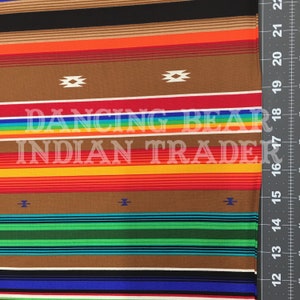 Spirit Trail Serape Brown Stripe, 1 Yard 100% Cotton Quilter's Quality ...