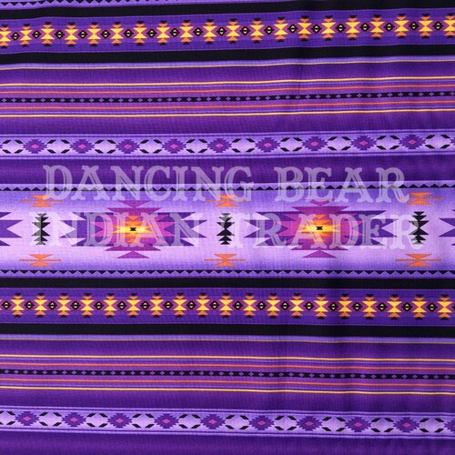 Elizabeth Studios Native Pattern Horses Stripe Brick Red 1 - Etsy