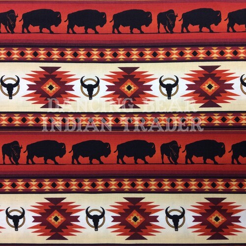 Elizabeth Studios Native Pattern Stripe Dusty Turquoise 1 Yd | Etsy