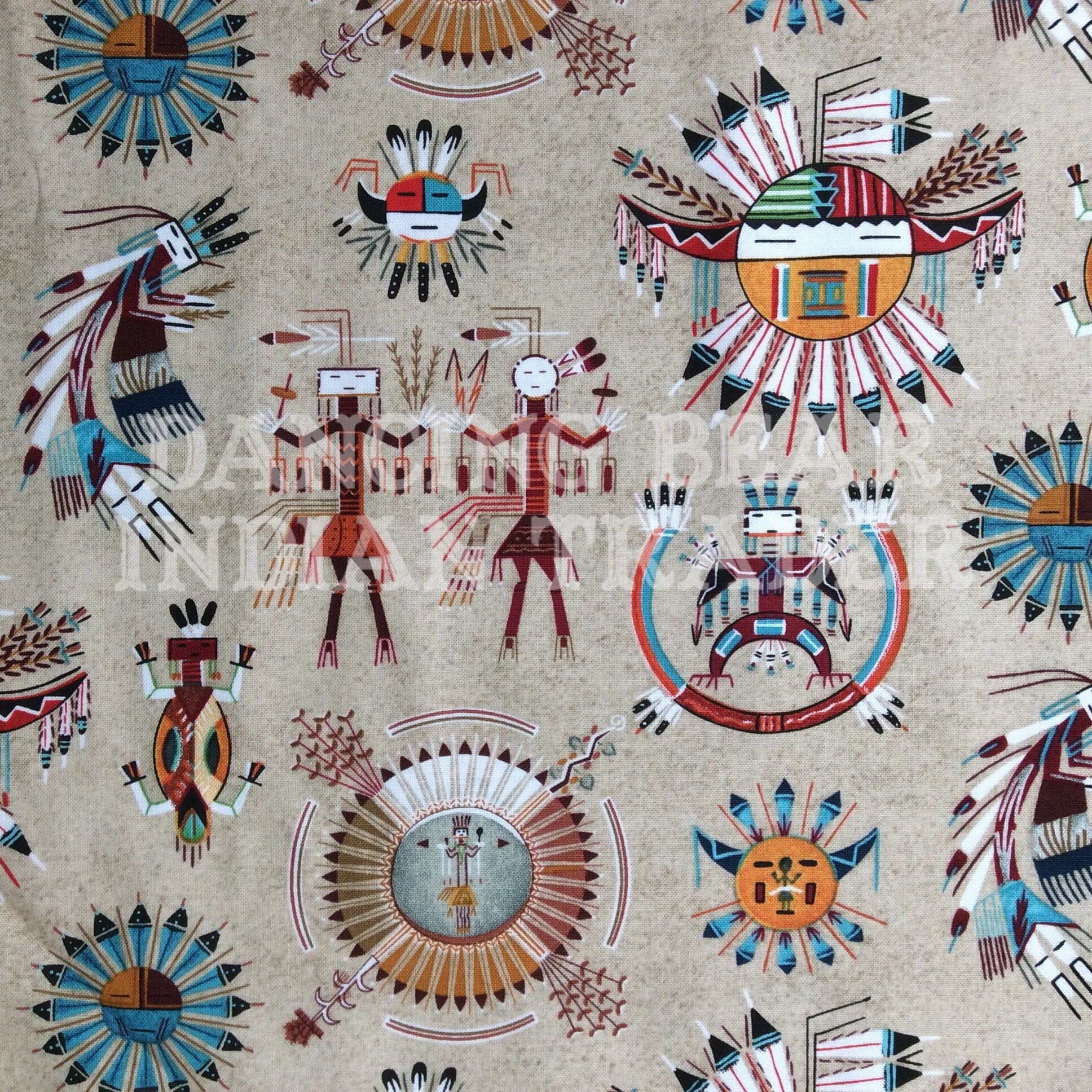 Elizabeth Studios Native Pattern Sand Painting 1 Yard - Etsy