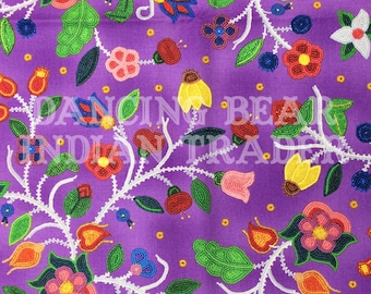 Elizabeth Studios Native Pattern Beaded Strawberry Flowers, Purple 1 ...