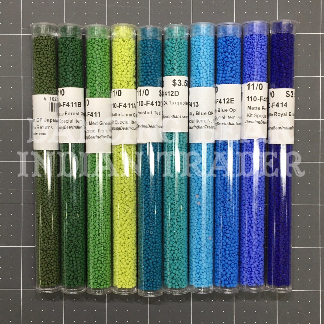 11/0 Matte Land & Sea Opaque Japanese Bead Set 10 Colors - New! - Etsy