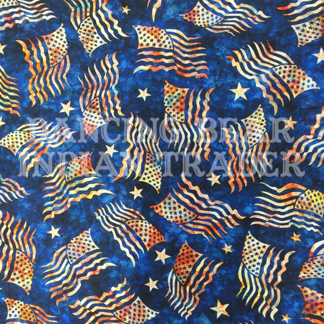 Quilting Treasures Liberty, Glory, Freedom Flag Blue, 1 Yard - Etsy