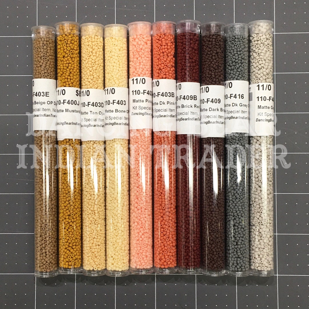 11/0 Matte Neutral Opaque Japanese Bead Set 10 Colors Full Tubes - Etsy