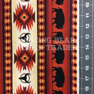 Elizabeth Studios Native Pattern Buffalo Stripe Terra, 1 Yard - Etsy