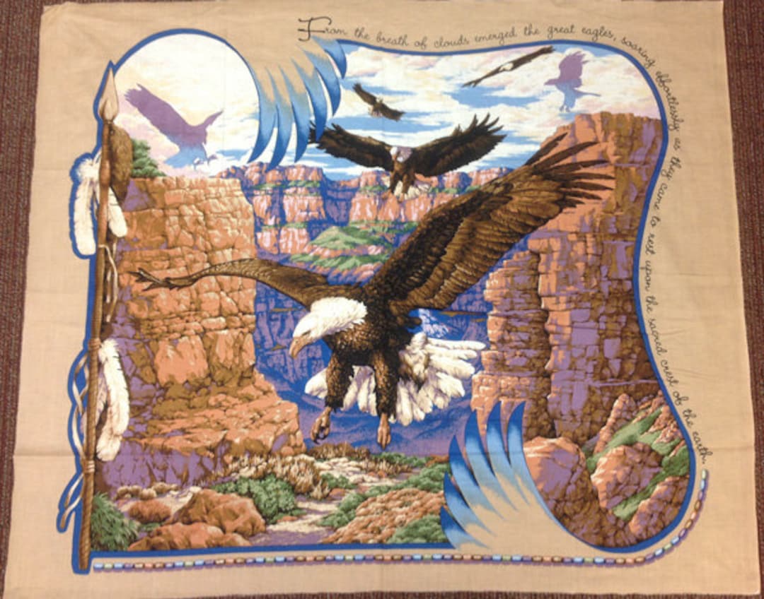 Soaring Eagle Panel 36 X 44 - Etsy