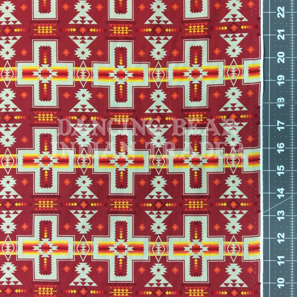 Elizabeth Studios Native Pattern Blanket Terra 1 Yard 100% | Etsy