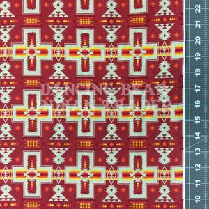 Elizabeth Studios Native Pattern Blanket Terra 1 Yard 100% Cotton Woven ...