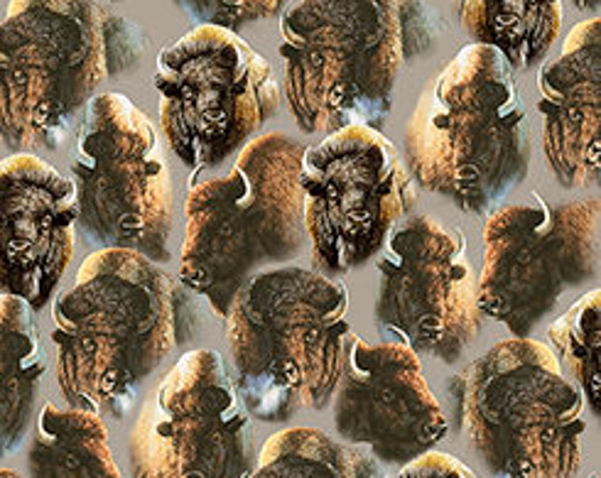 Packed Bison, Gray 1 Yard - Etsy