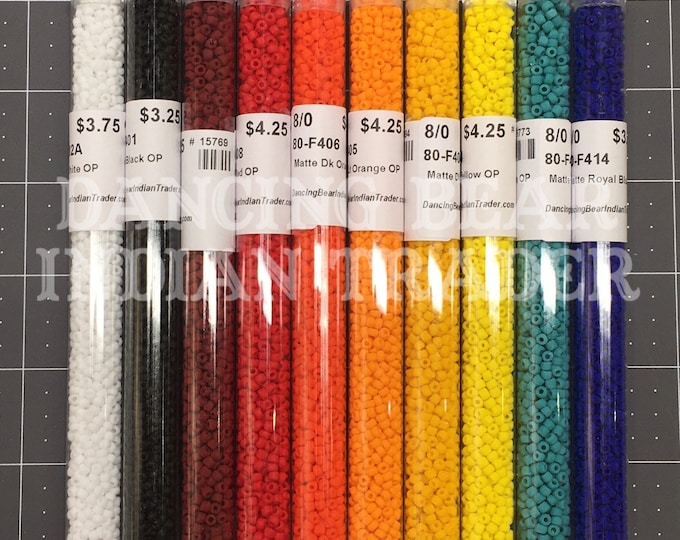 11/0 Greyscale Opaque & Luster Japanese Bead Set 8 Colors Full Tubes - Etsy