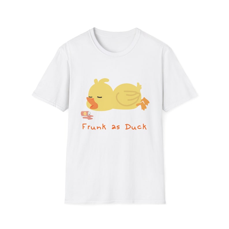Unisex Adult Funny T-shirt, Duck Shirt, Frunk as Duck, Humor Tees, Cute ...