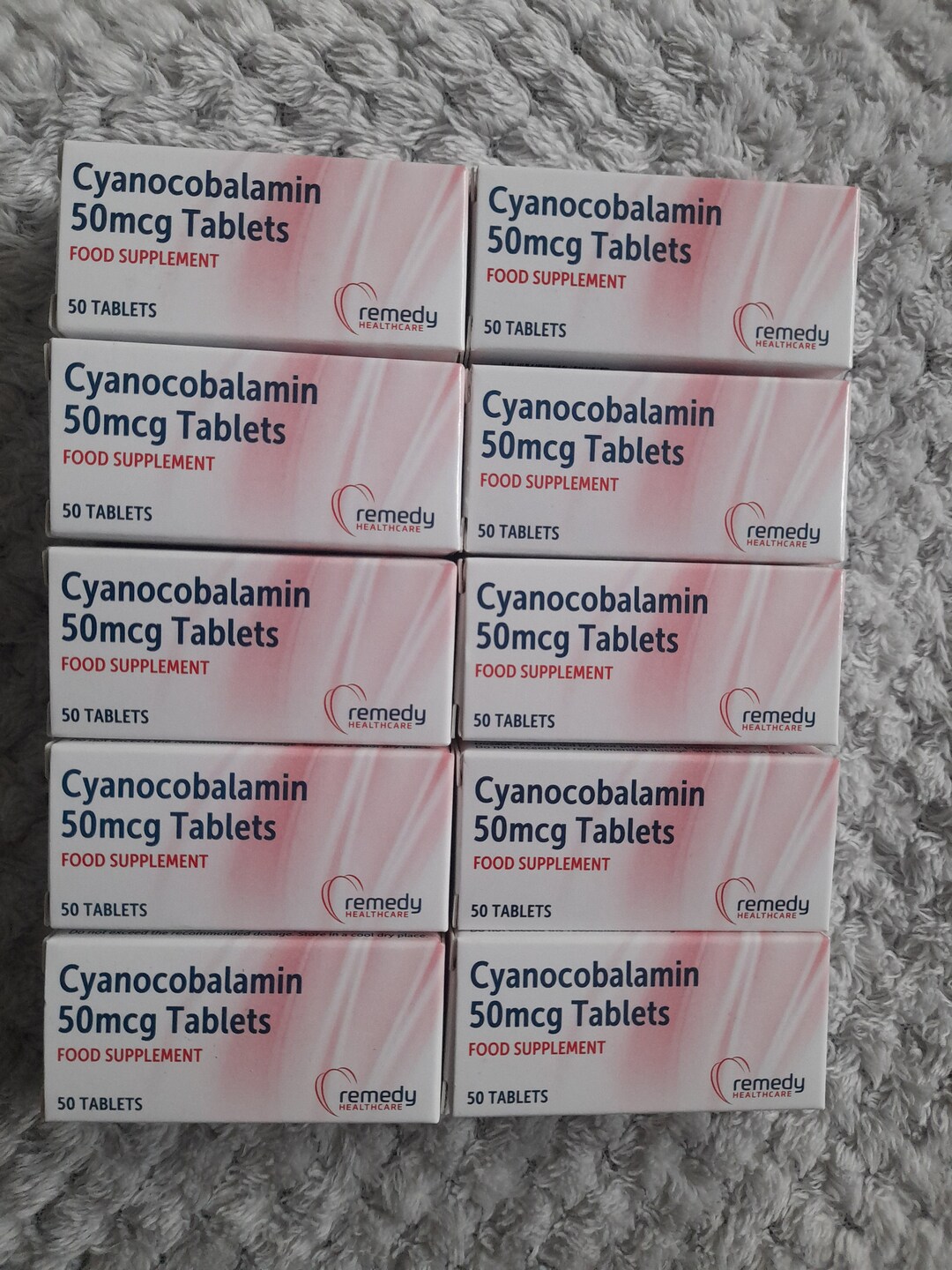 Vitamin B12 Cyanocobalamin 50mcg Tablets X 50 - Etsy UK