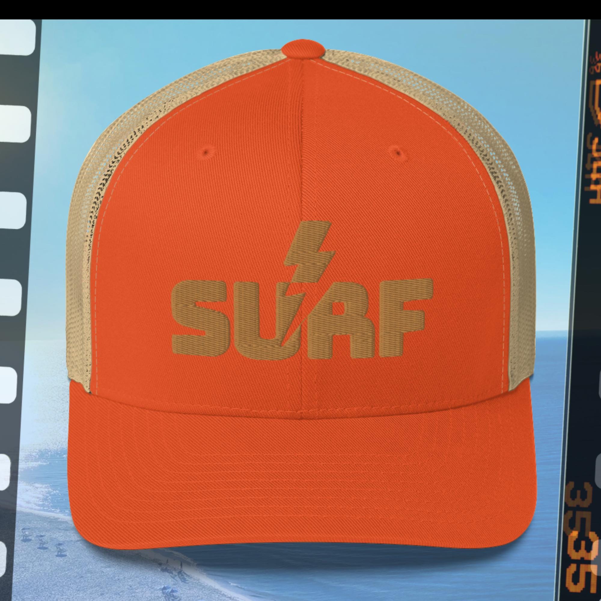 Embroidered Surf Trucker Hat, Surfs up Hat, Surfer Hat, Beach Surf Hat ...