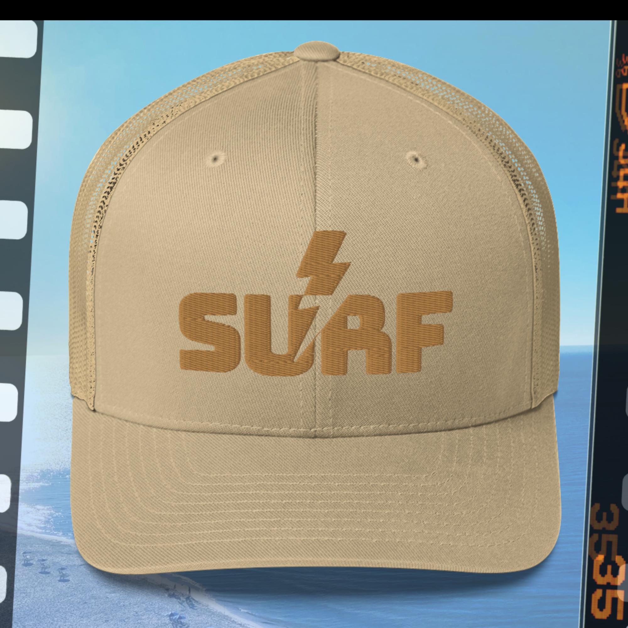 Embroidered Surf Trucker Hat, Surfs up Hat, Surfer Hat, Beach Surf Hat ...