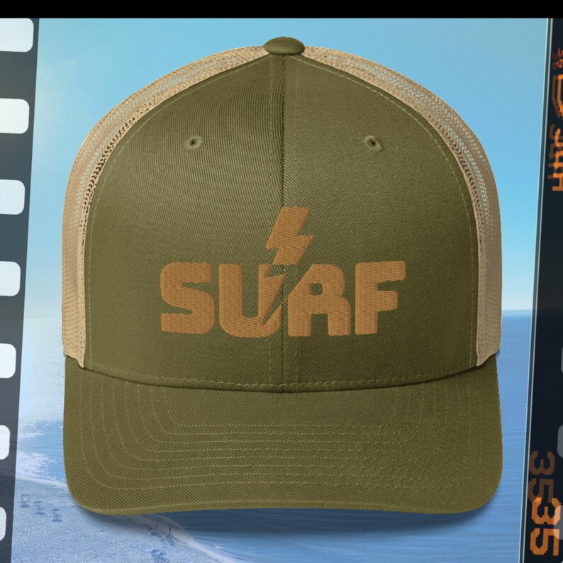 Embroidered Surf Trucker Hat, Surfs up Hat, Surfer Hat, Beach Surf Hat ...