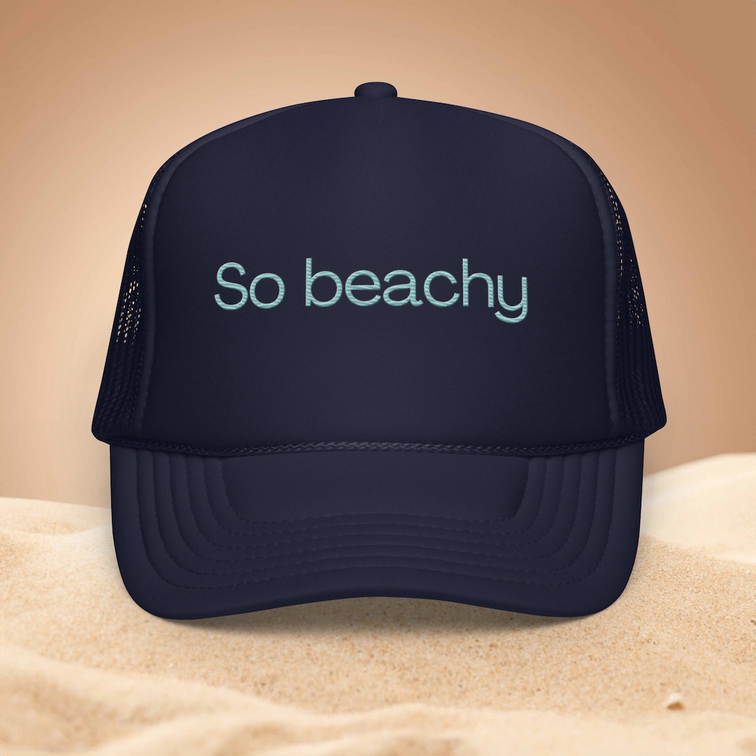 Beach Embroidered Trucker Hat Gulf Coast Unisex Hat Women's Hat Beach ...