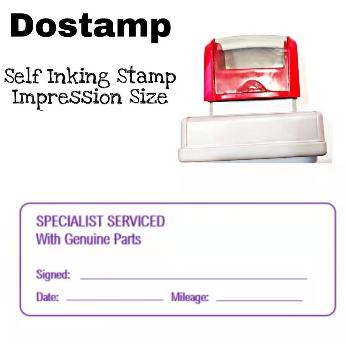 Self Inking Garage Mechanic Home Service Stamp -60x33mm AU Stock Large ...