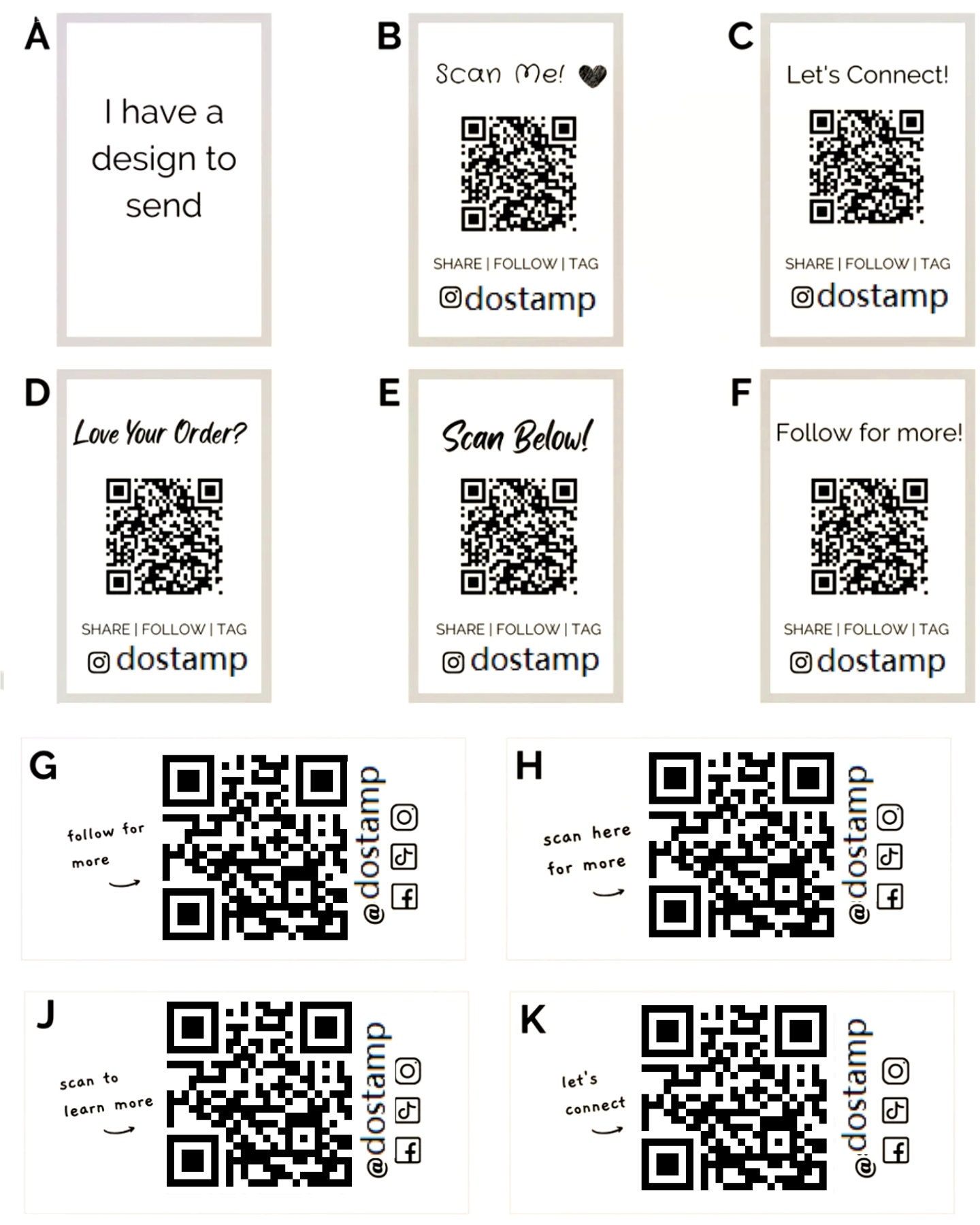 Local Business Self Inking Stamp QR Code Personalized Stamp Social ...